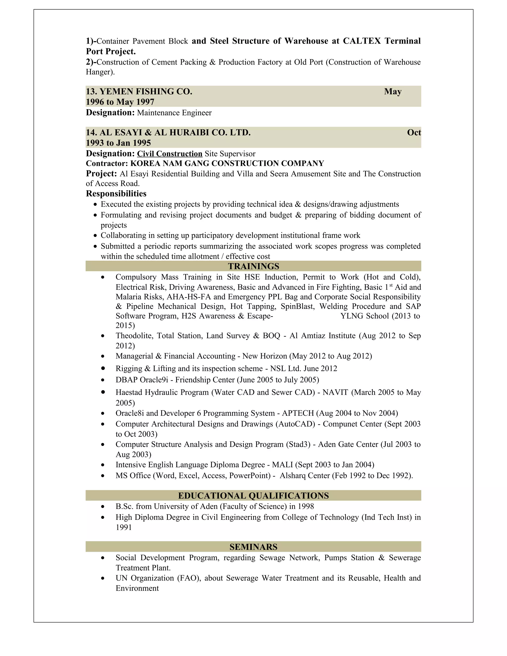 151109 Faez A.Molla CV | PDF