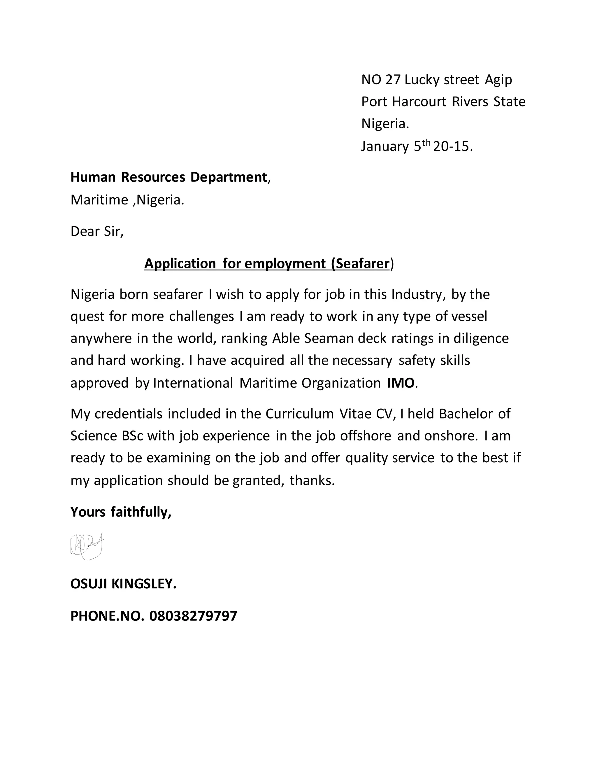 COVER LETTER | DOCX