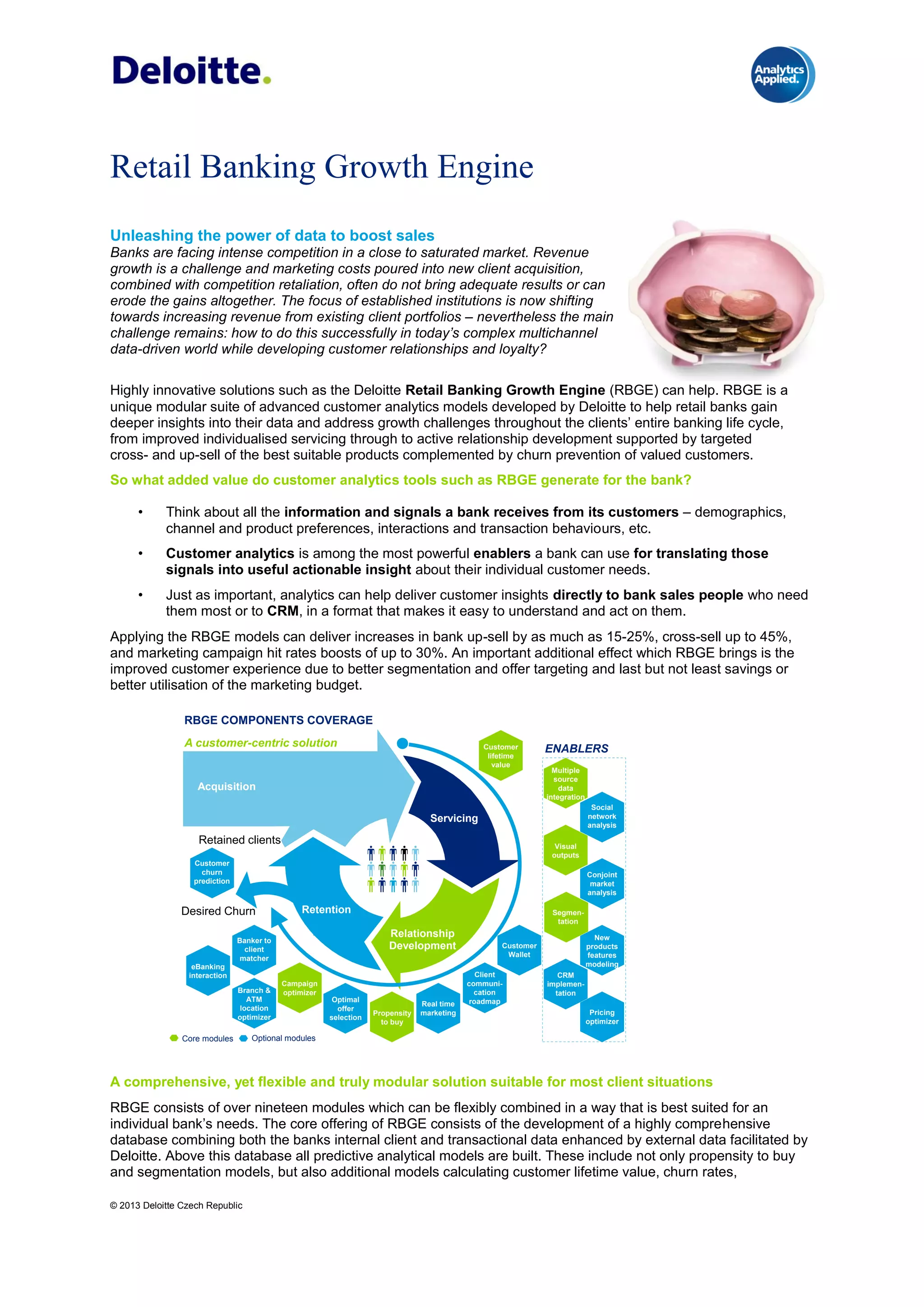 Retail Banking Growth Enigine (RBGE) | PDF