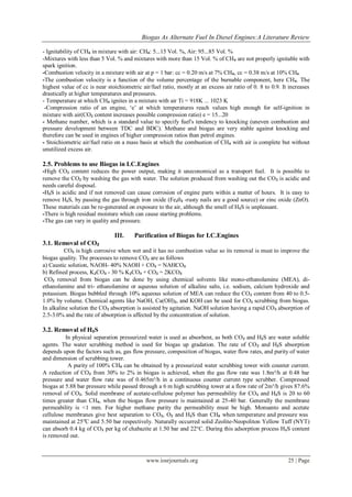 Biogas as Alternate Fuel in Diesel Engines: A Literature Review | PDF