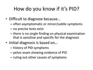 Pelvic Inflammatory Disease | PPT