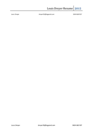 Louis Dreyer Resume | DOCX