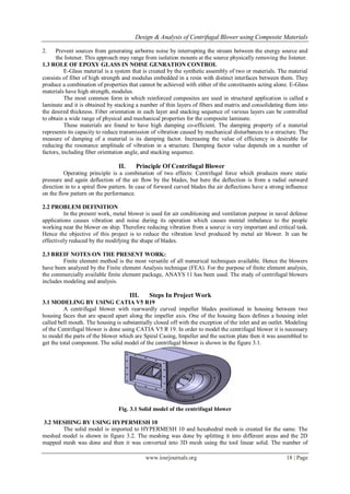 Modeling & Analysis of Centrifugal Blower using Composite Material | PDF