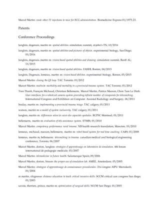 Curriculum Vitae - Marcel Martin | DOCX | Death, Injury, or Military ...