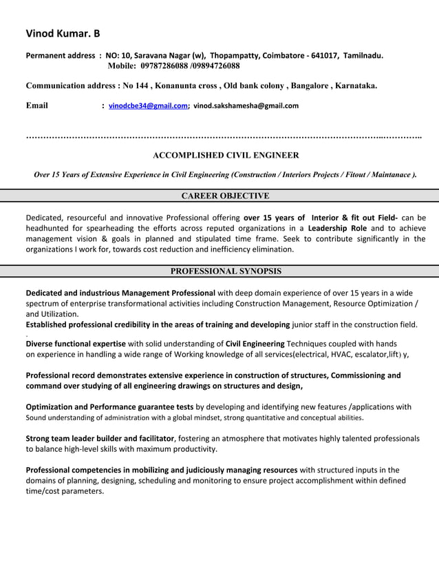 Vinod Revised Resume 2 | DOC