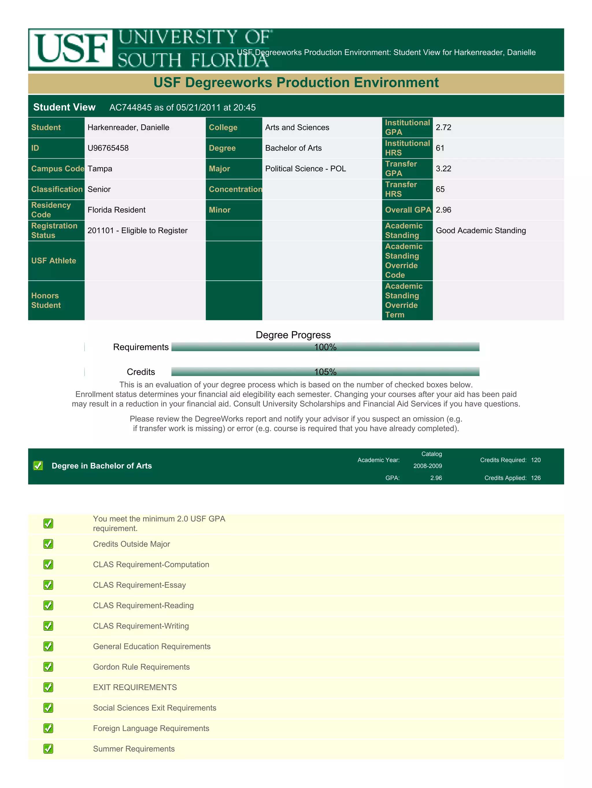 Degree Trancripts | PDF