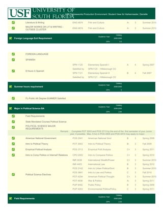 Degree Trancripts | PDF