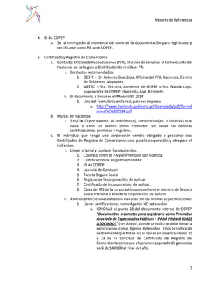 Informe Requisitos PA para COPEP - Modelo de Referencia | DOCX