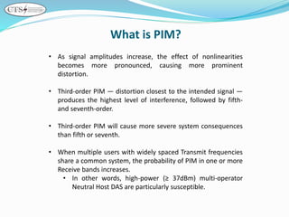 CTS Presentation to CCNC on PIM and PS DAS | PPTX | North America ...
