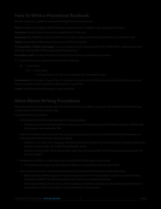 APPLE NetApp Runbook Style Guide_20150206_FINAL | PDF