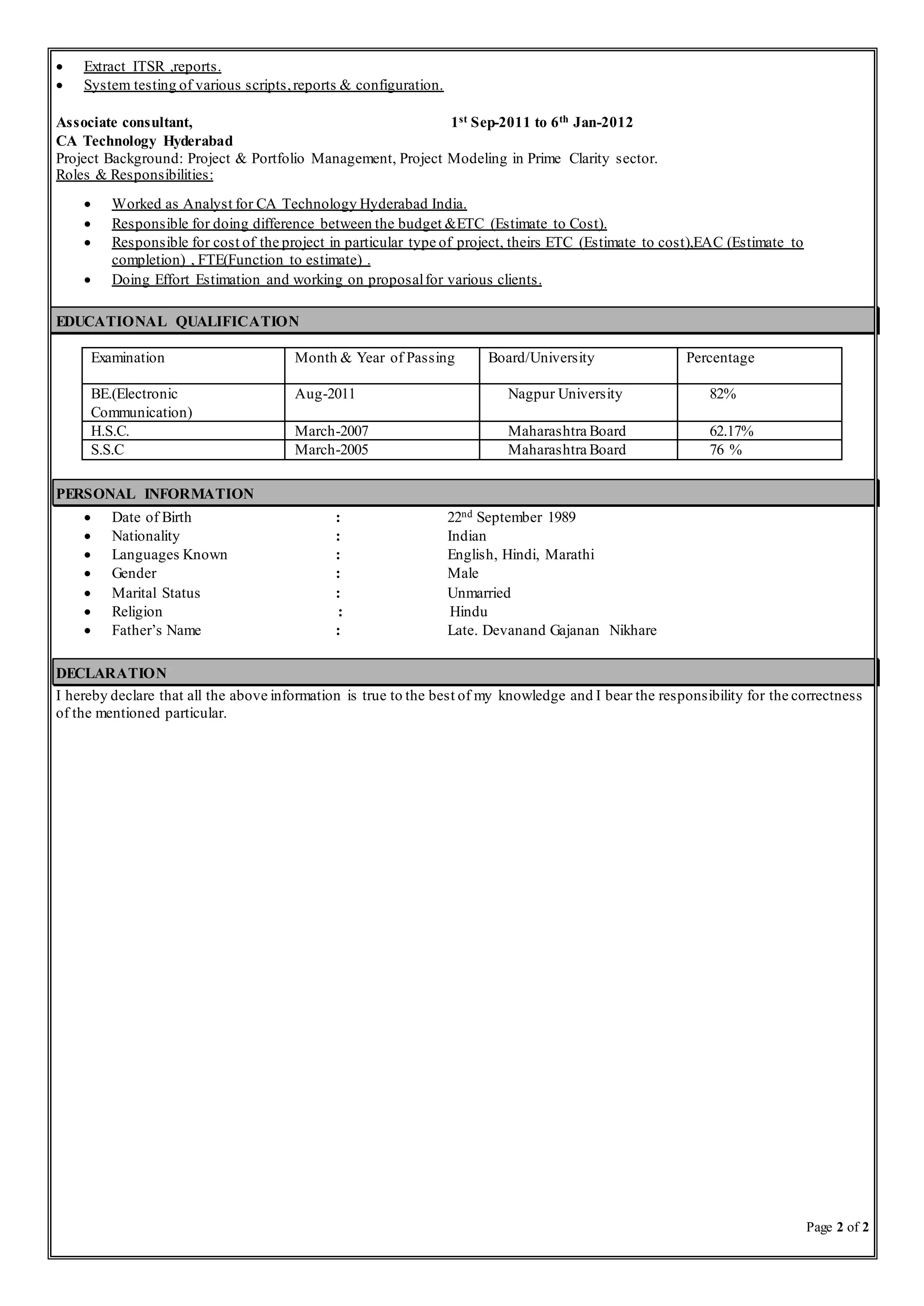 Ashish_resume_Updated one | DOCX
