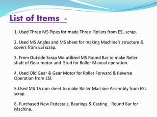 Rolling MAchine PPT | PPTX