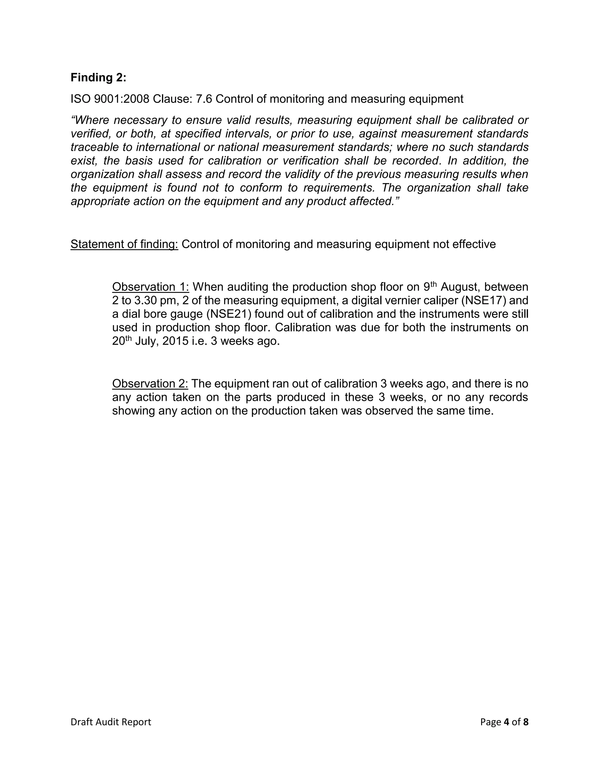 Draft Audit Report_Nisarg | PDF