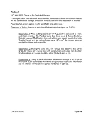Draft Audit Report_Nisarg | PDF