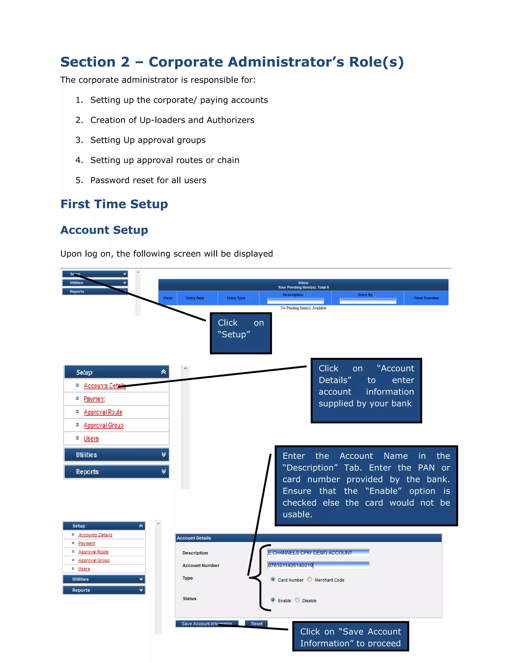 CorporatePAY User Manual - Corporate Version | PDF
