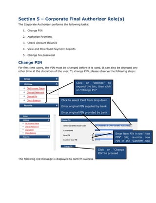 CorporatePAY User Manual - Corporate Version | PDF