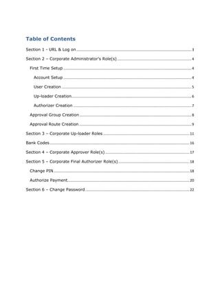 CorporatePAY User Manual - Corporate Version | PDF