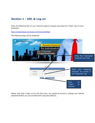 CorporatePAY User Manual - Corporate Version | PDF