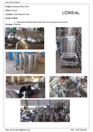 Ahmad Samir Portfolio | PDF