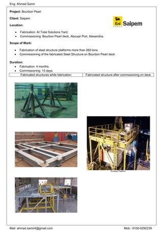 Ahmad Samir Portfolio | PDF