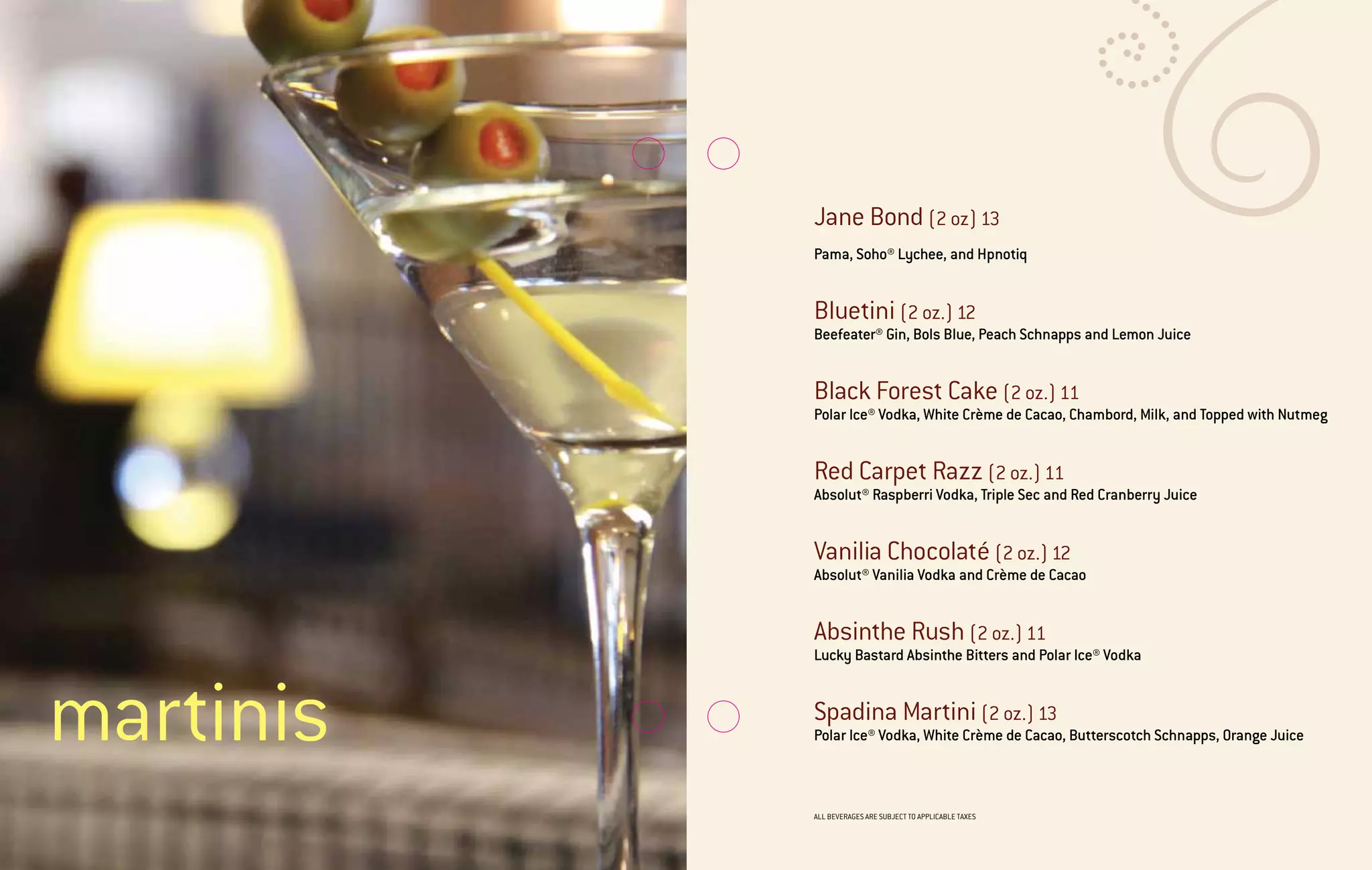 Drink Art Menu - For Delta Bessborough | PDF