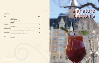 Drink Art Menu - For Delta Bessborough | PDF