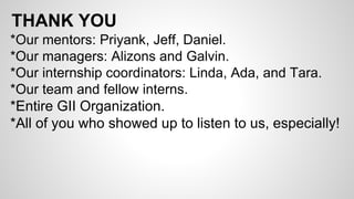 Gree Internship Presentation | PPT