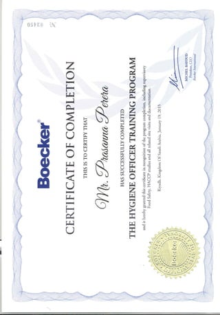scan certificate boeker hygiene officer | PDF