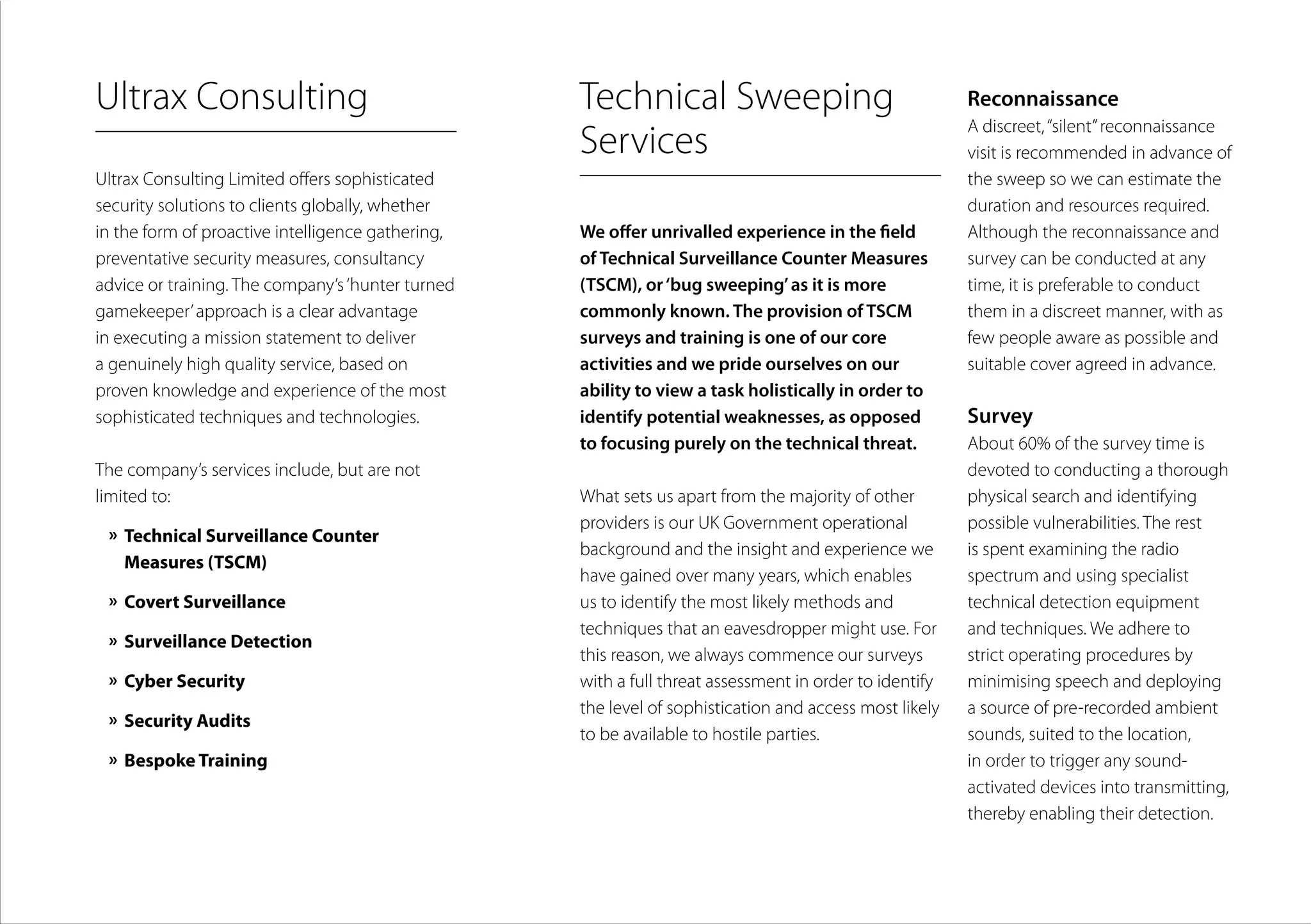 TSCM : Bug-Sweeping | PDF