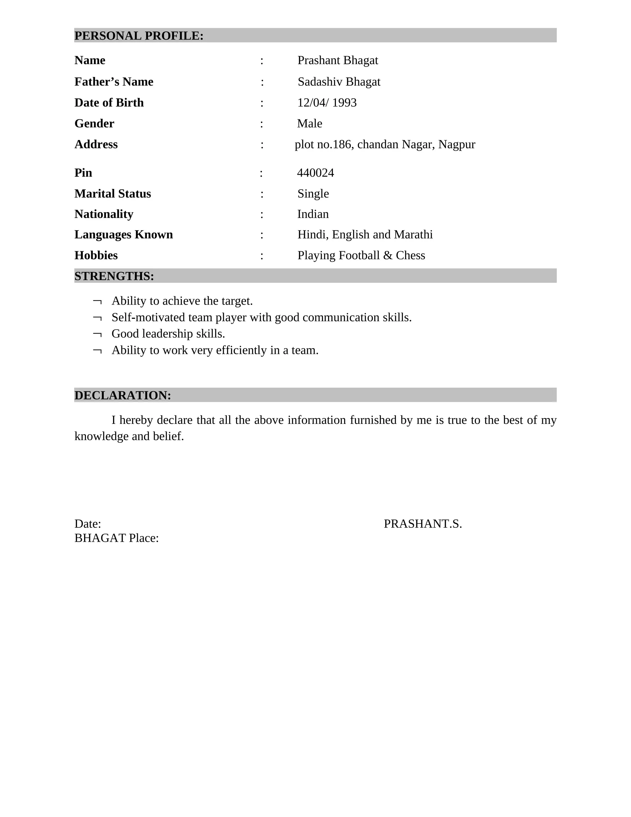 prashant_resume10 | PDF