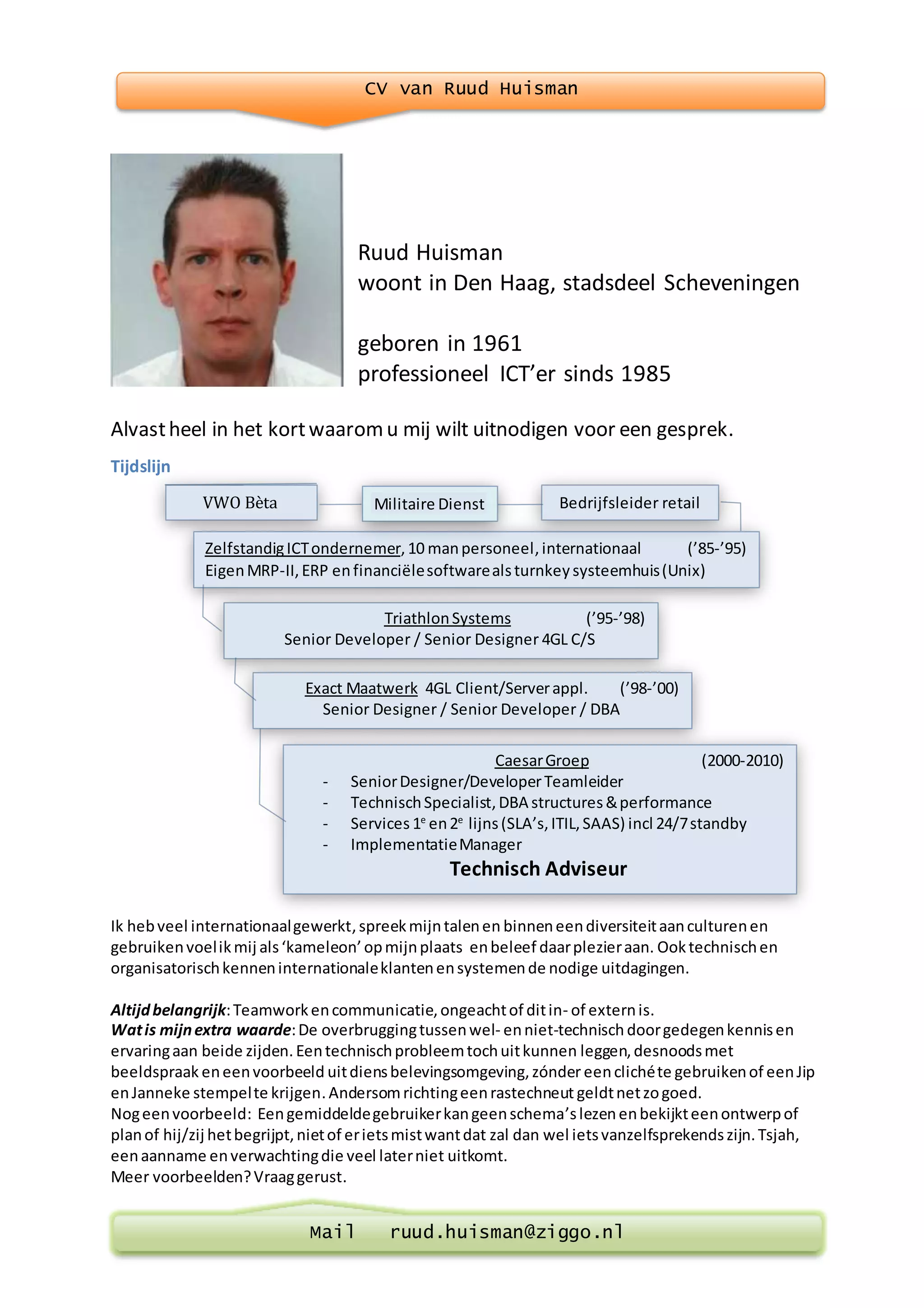 CV Ruud Huisman 2016- | DOCX
