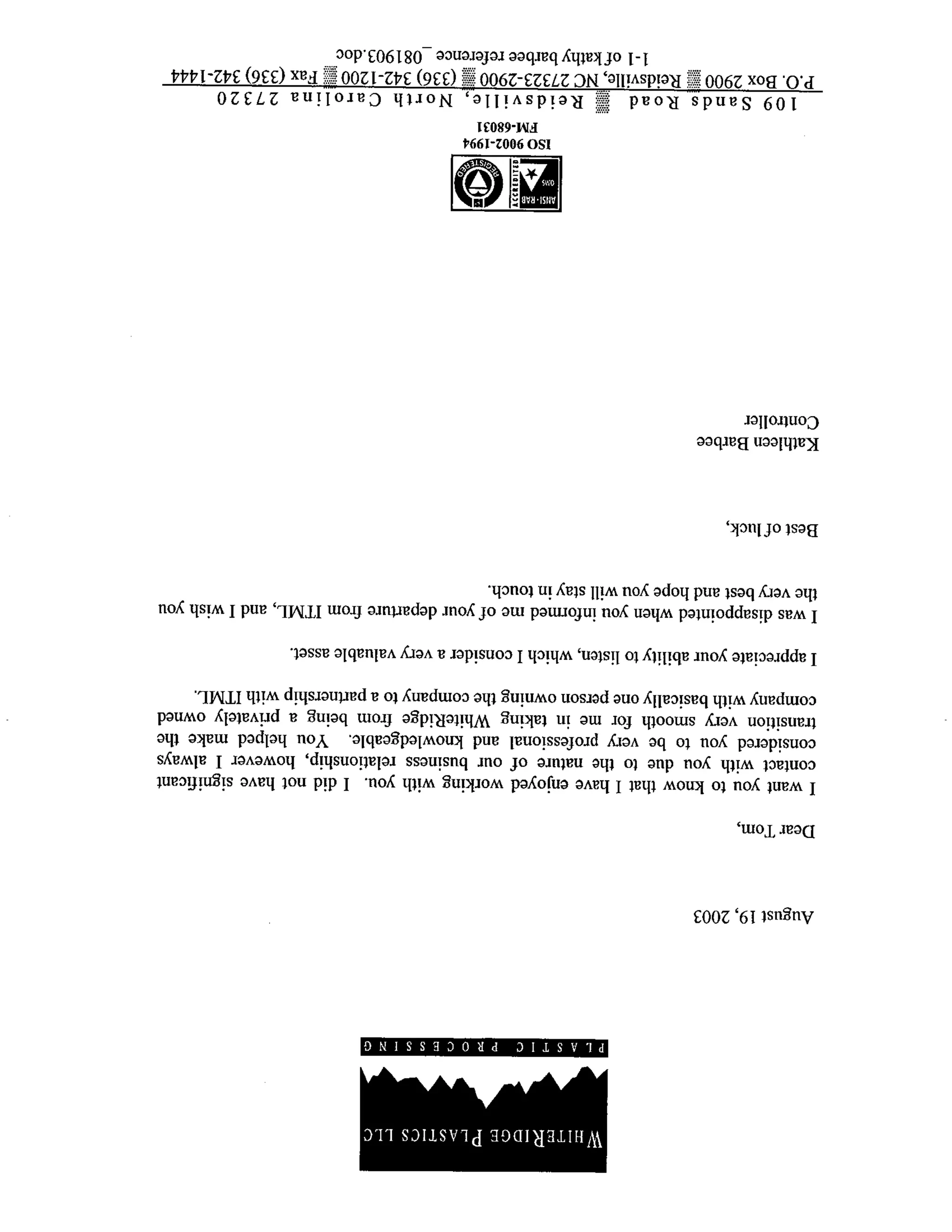 ITML CEO & Staff Reference letters | PDF