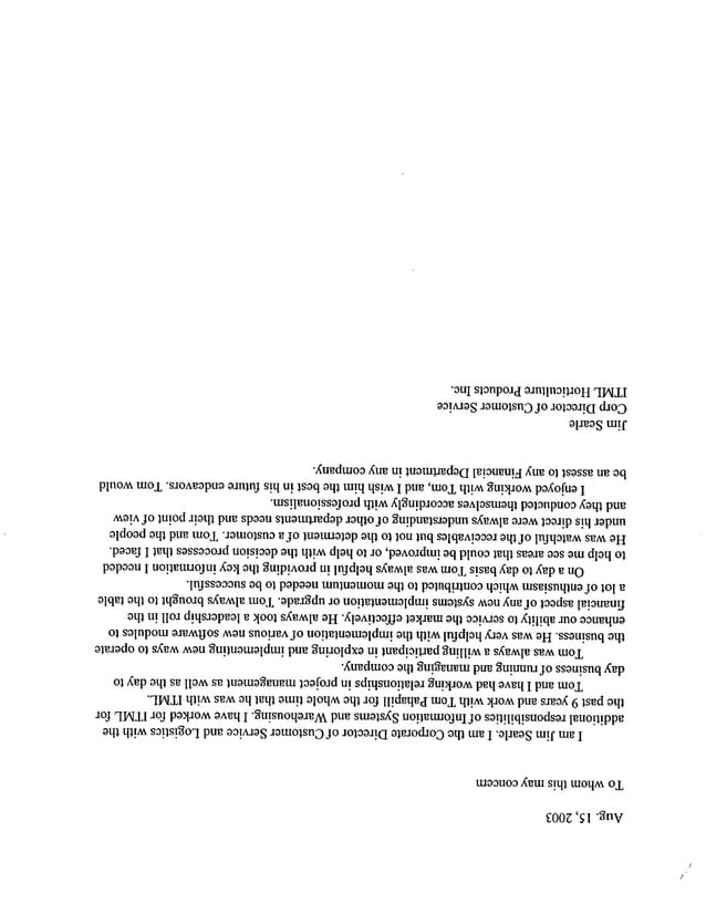 ITML CEO & Staff Reference letters | PDF