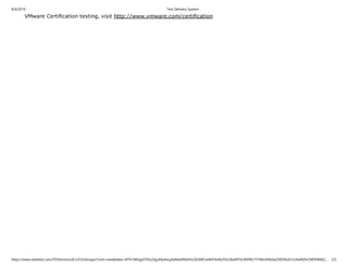 Test Delivery System-VCP Vsphere Foundation PPT
