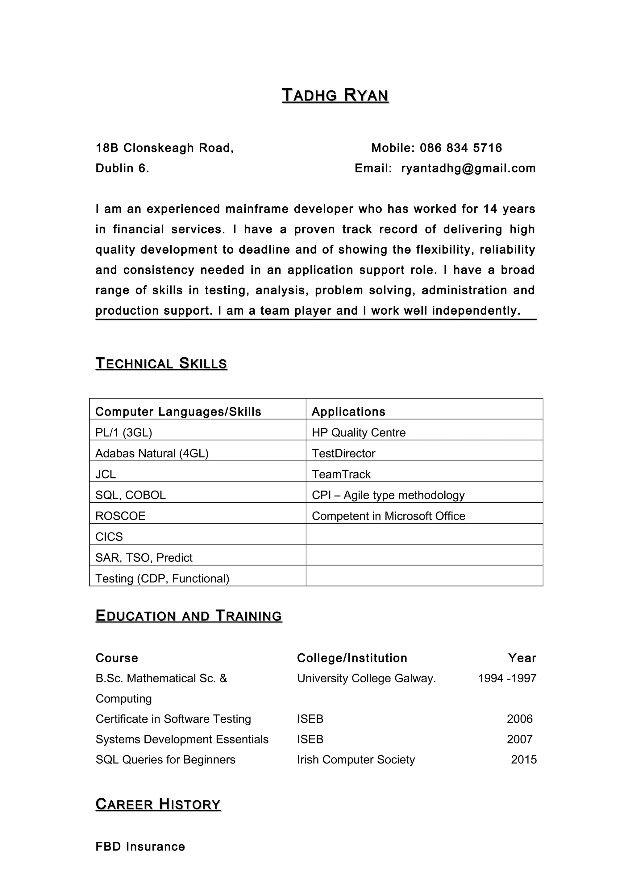 Tadhg.Ryan.cv.apr1016 | PDF