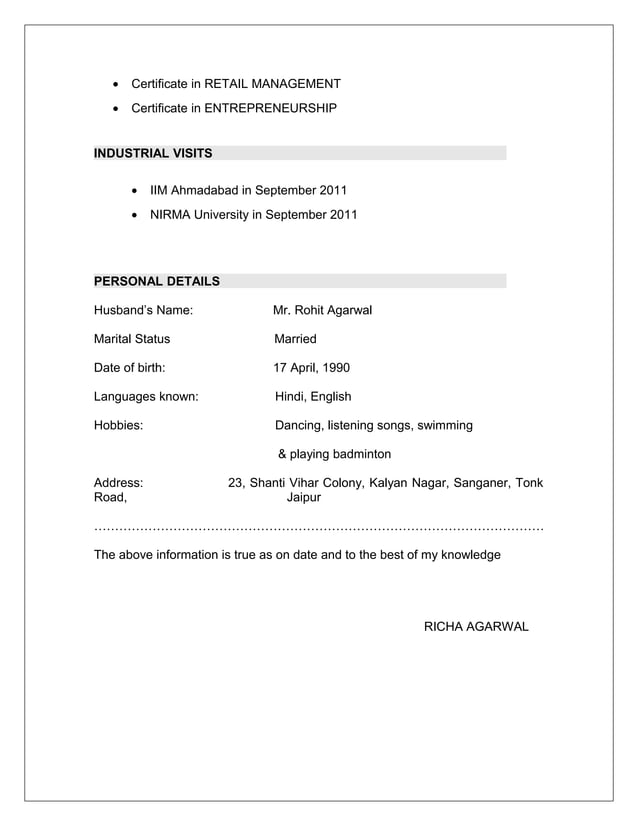 Richa CV (1) | DOC