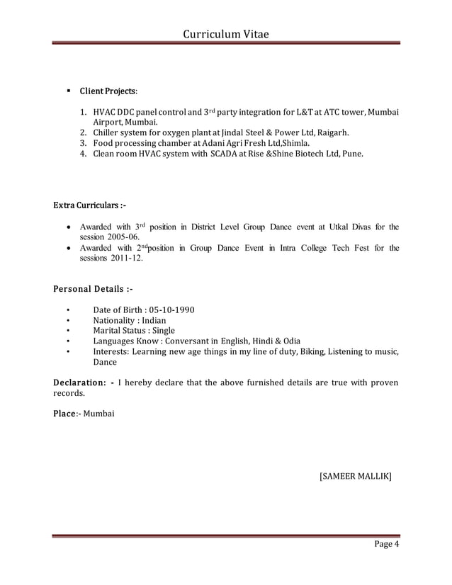 sameer CV (22-1-2016) | DOCX