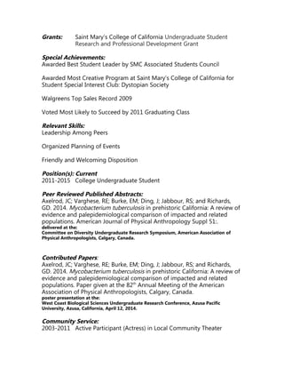 Lab Experience | DOC