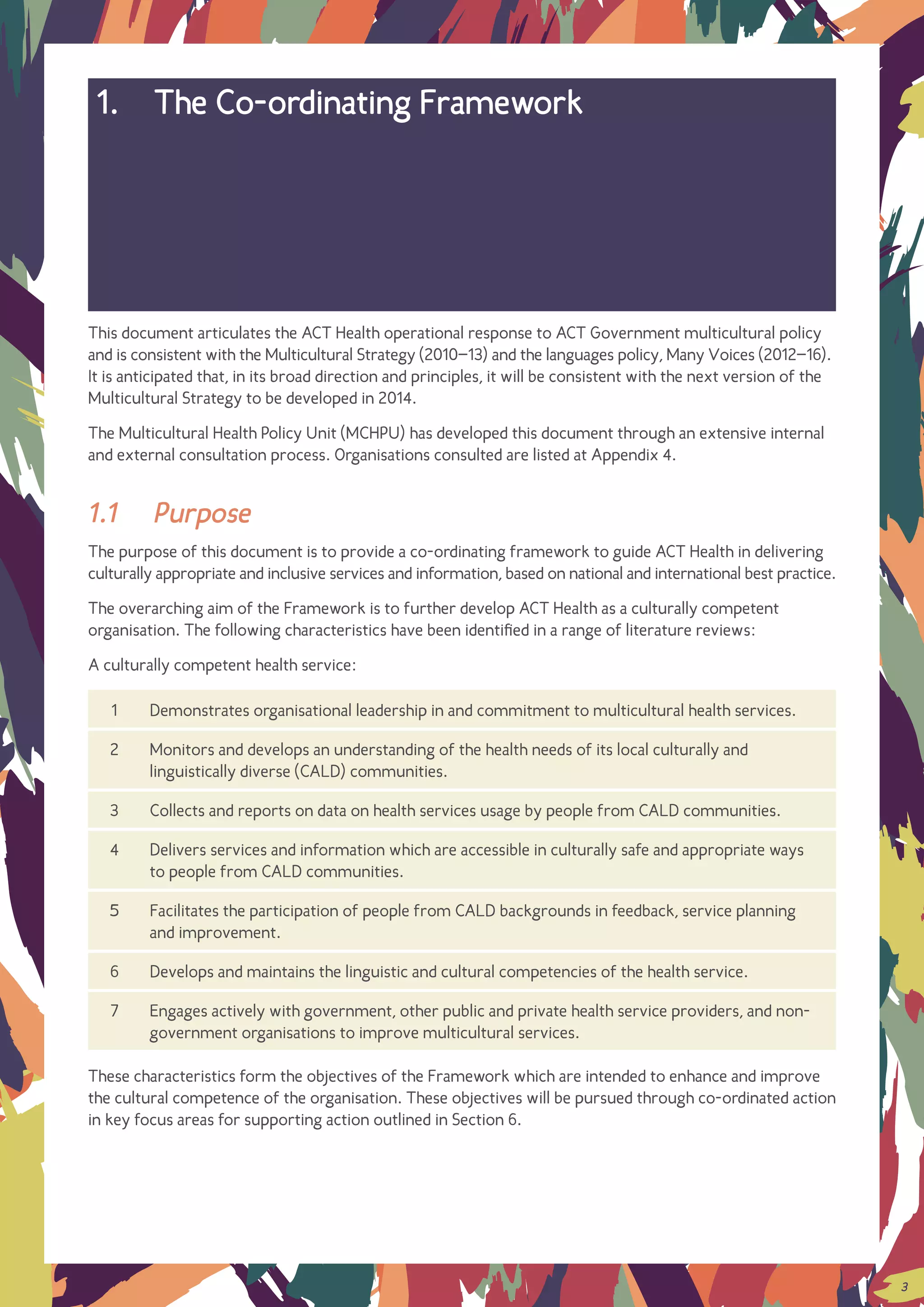 Multicultural Framework - pdf version of approved print version | PDF