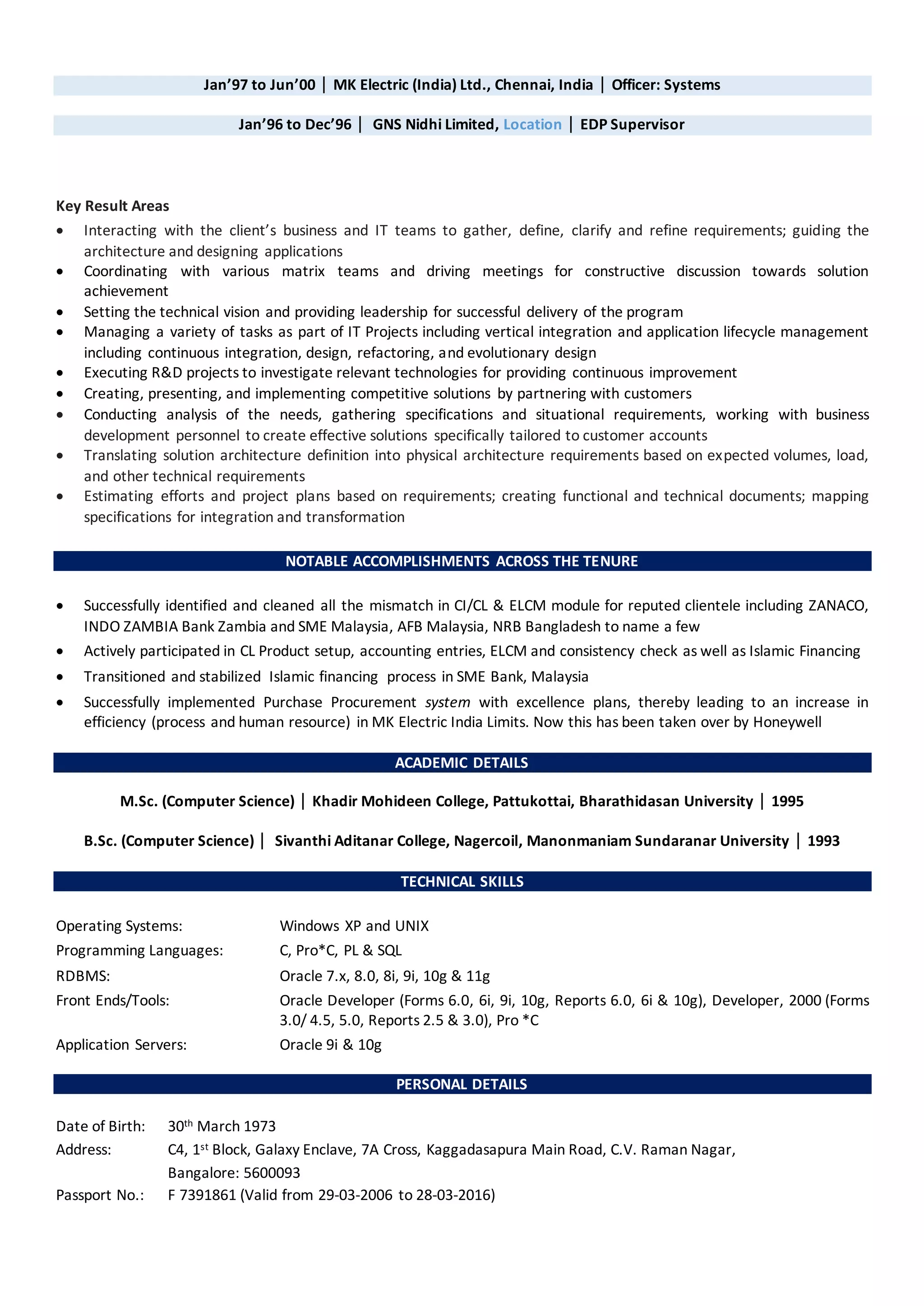 Resume_FLEXCUBE | DOCX