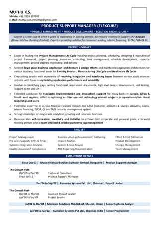 Resume_FLEXCUBE | DOCX