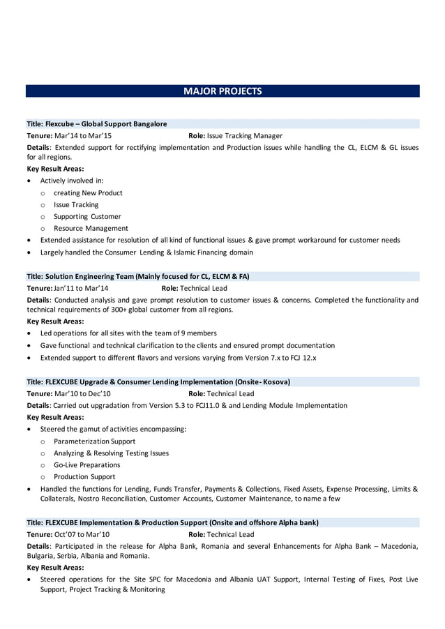 Resume_FLEXCUBE | DOCX