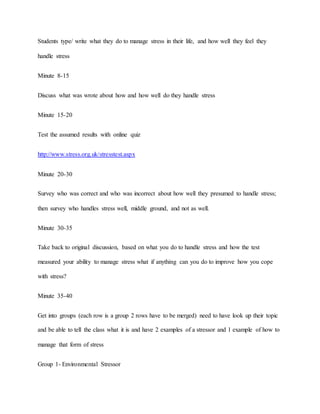 Stress lesson plan 1 | DOCX