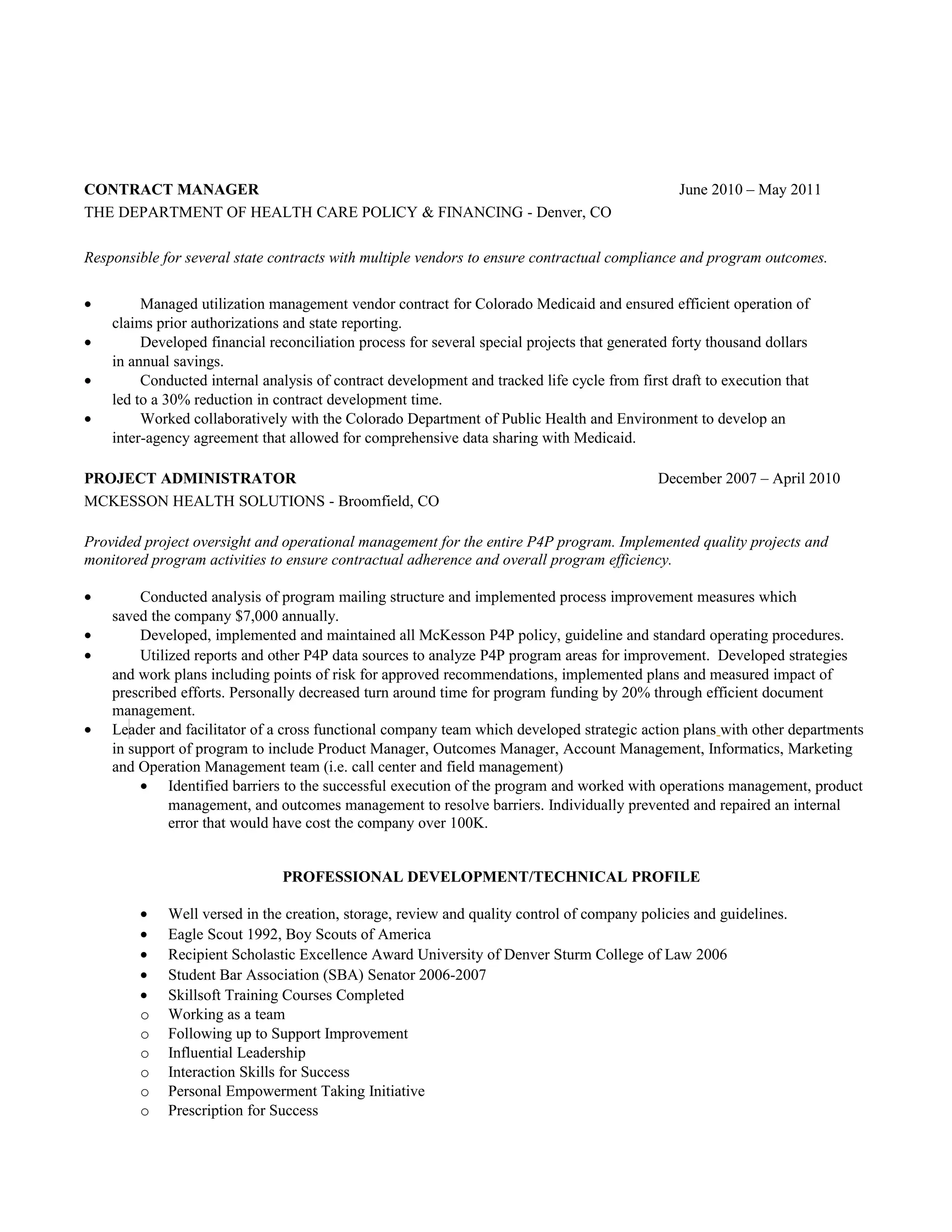 Adam Bean Resume | DOC