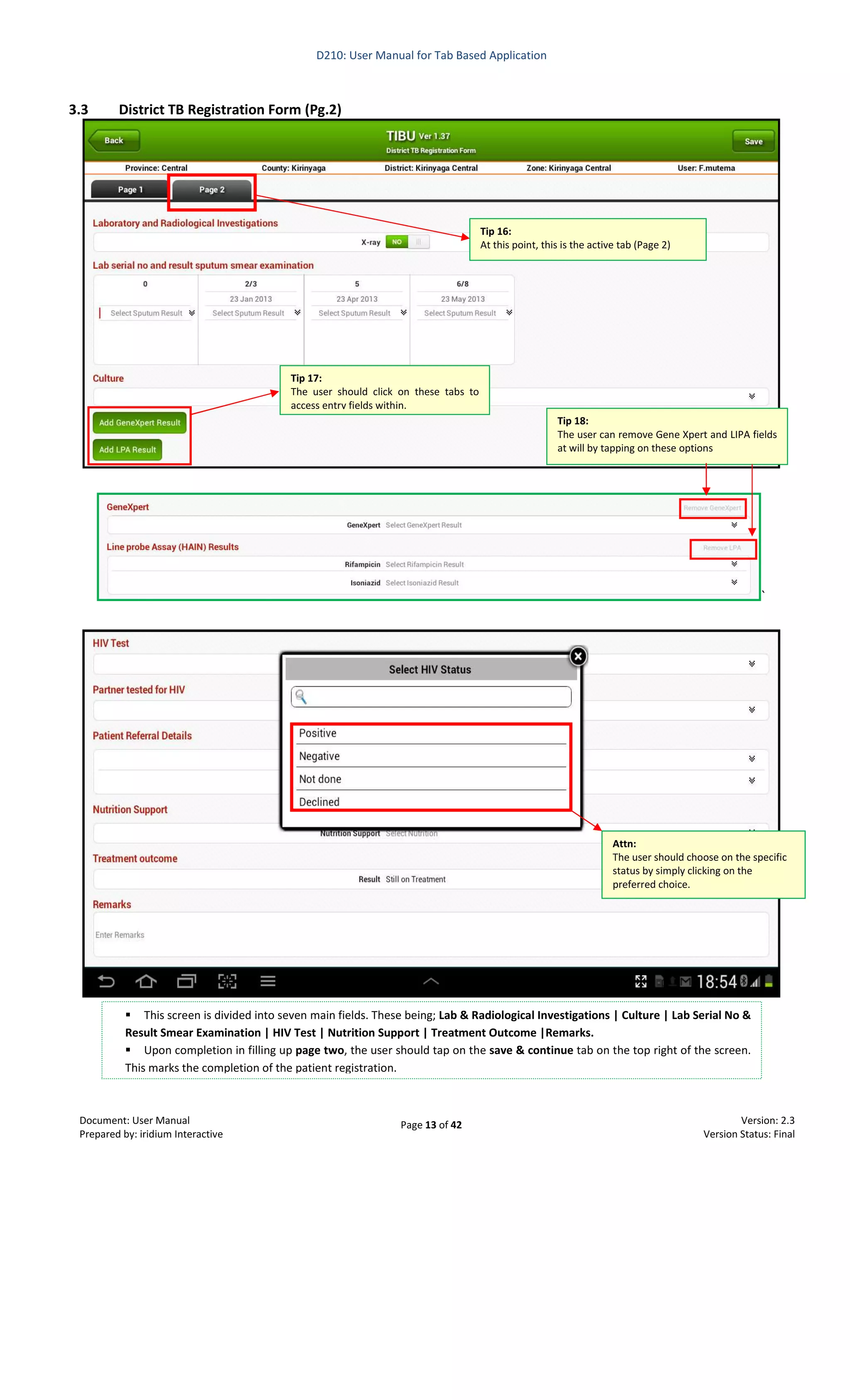 TIBU1_User Manaul_TabApp_Final_v2.0_10Jan13 | PDF | Databases ...