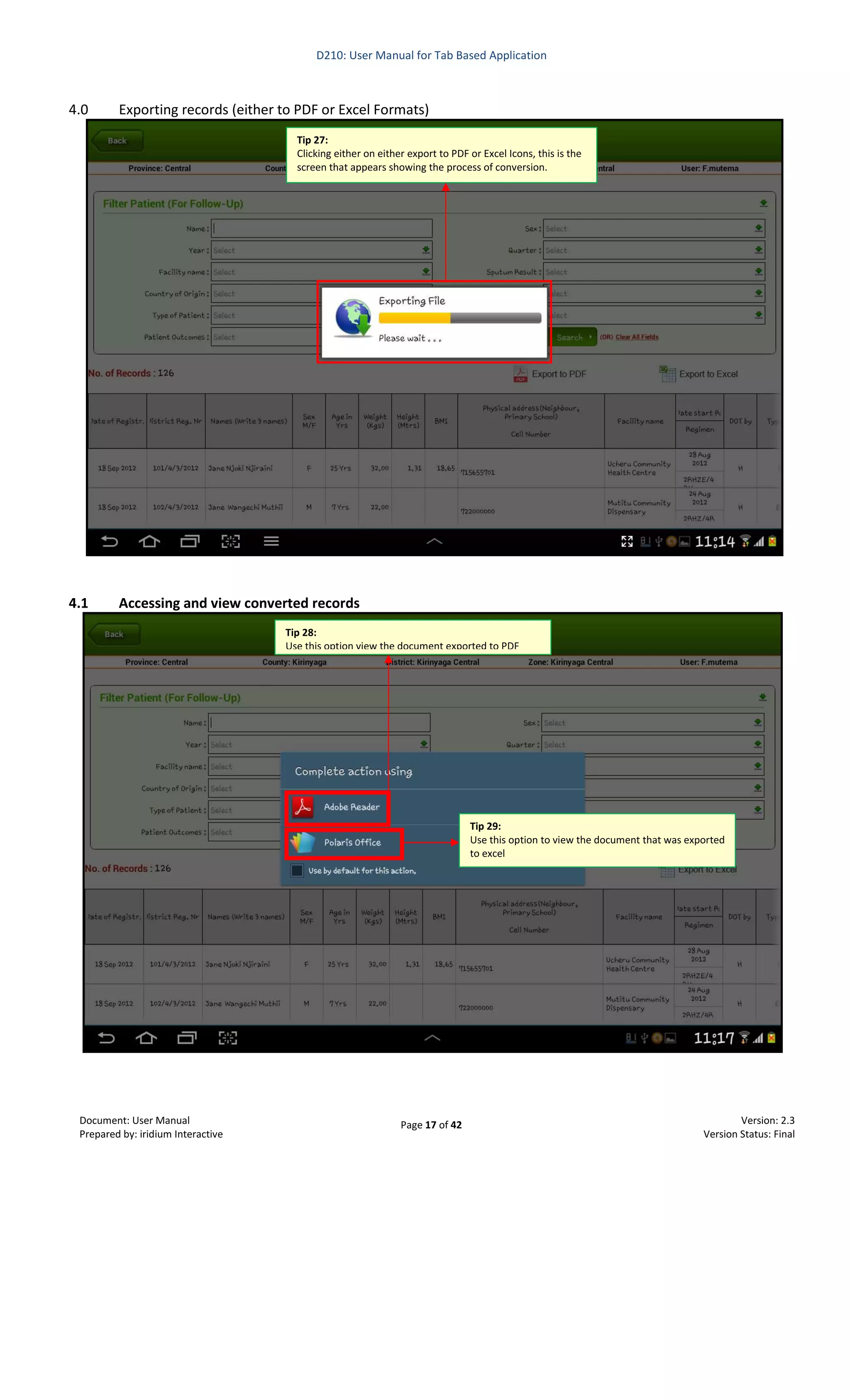 TIBU1_User Manaul_TabApp_Final_v2.0_10Jan13 | PDF | Databases ...