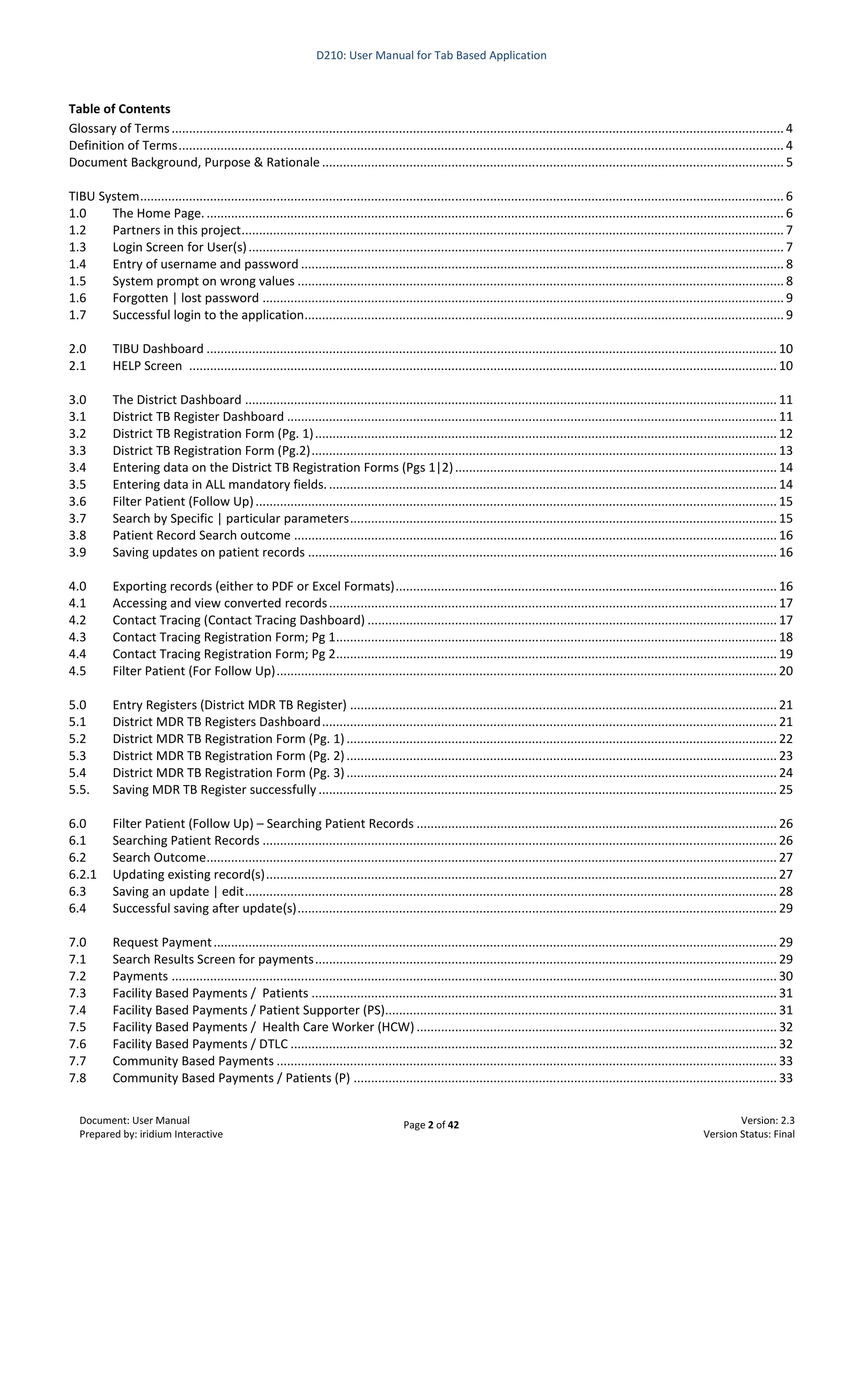 TIBU1_User Manaul_TabApp_Final_v2.0_10Jan13 | PDF