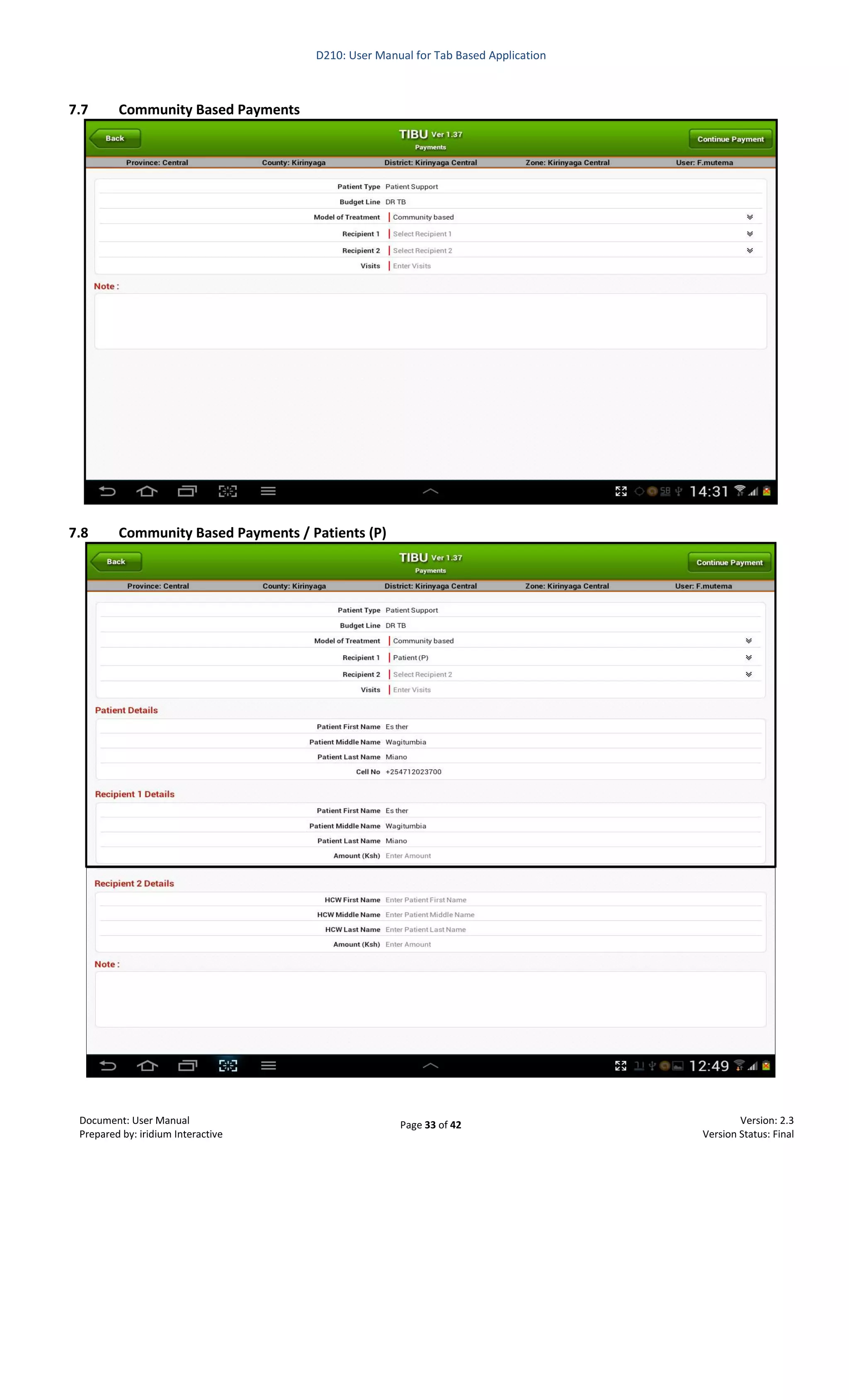 TIBU1_User Manaul_TabApp_Final_v2.0_10Jan13 | PDF | Databases ...