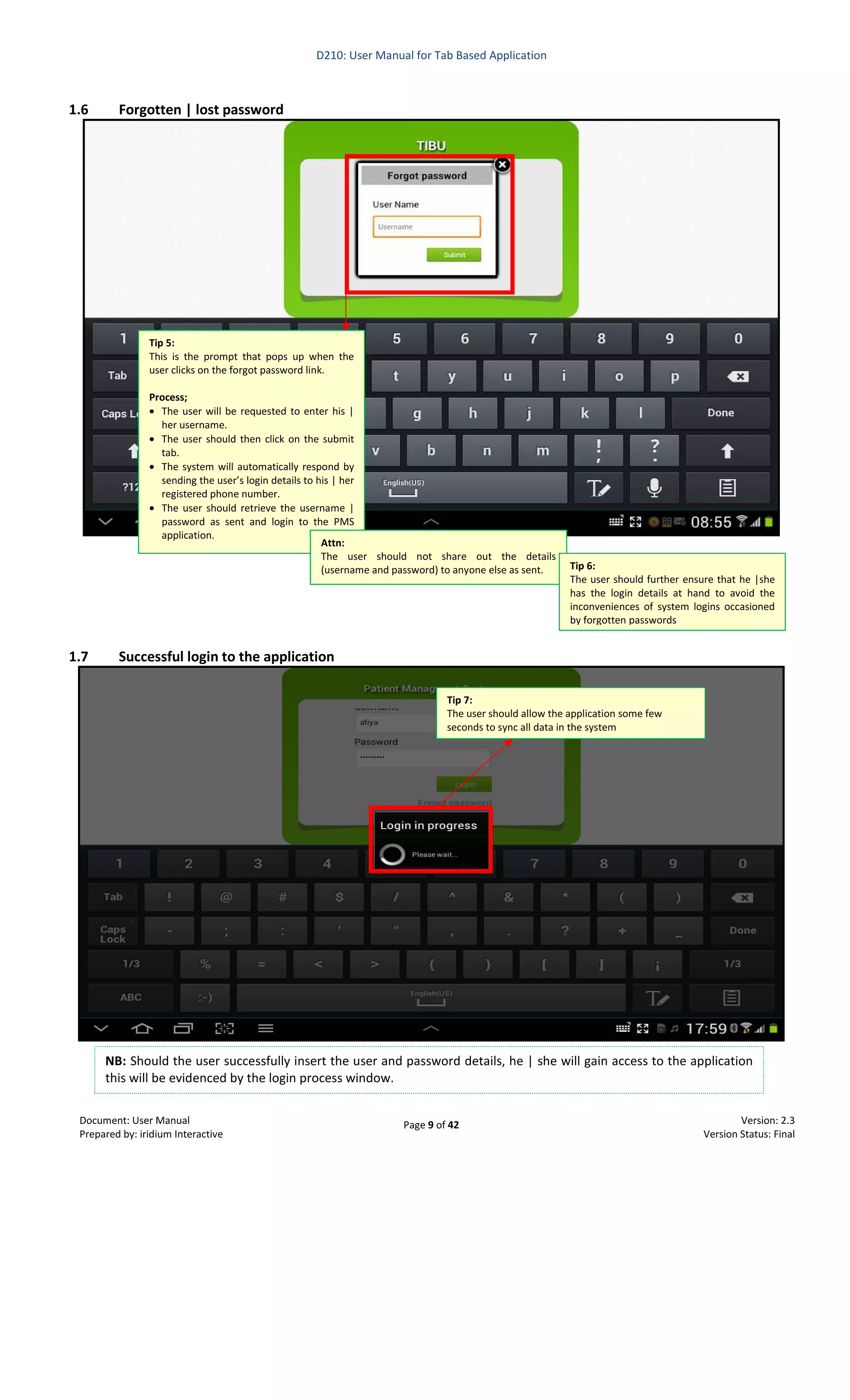 TIBU1_User Manaul_TabApp_Final_v2.0_10Jan13 | PDF | Databases ...