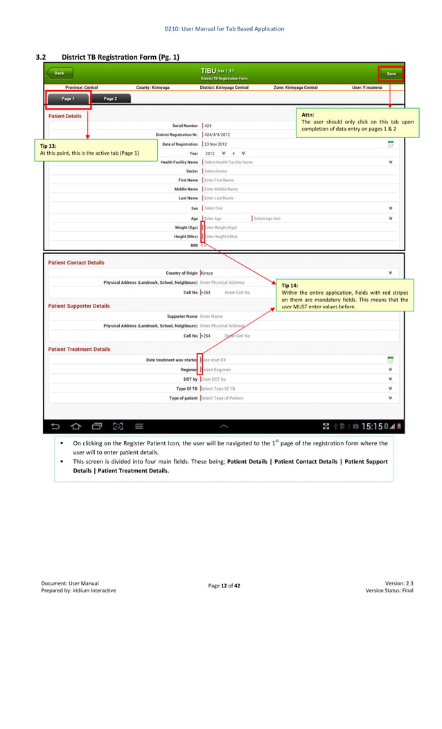 TIBU1_User Manaul_TabApp_Final_v2.0_10Jan13 | PDF